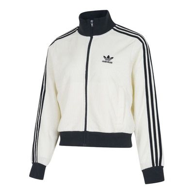 阿迪达斯三叶草外套冬季新款短款针织夹克休闲服女装运动服KC2649