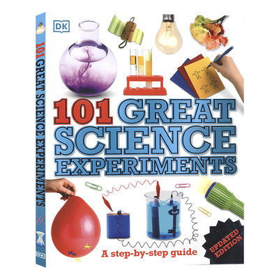 DK 101 Great Science Experiments 伟大的科学实验 儿童趣味科普 DK百科书 小学生课外读物 英文原版进口儿童图书