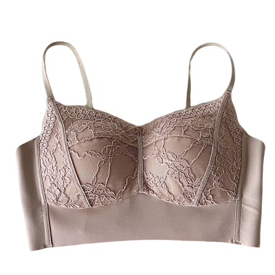 2601浪漫蕾丝吊带内衣女无钢圈小胸聚拢纯欲内搭无痕手掌托杯文胸