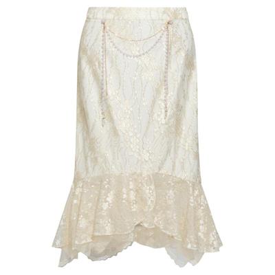 FEXATA浪漫法式蕾丝半身裙