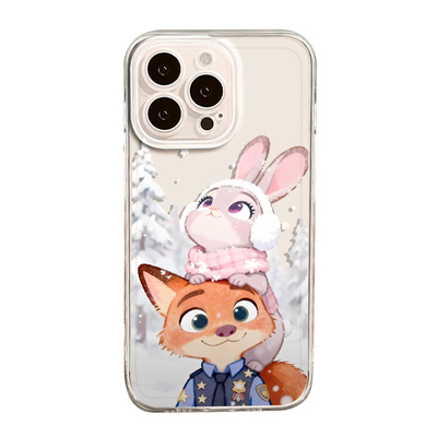 适用疯狂动物城手机壳尼克情侣