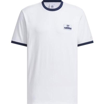 滔搏adidas阿迪达斯三叶草男子经典复古撞色短袖圆领T恤JX2638