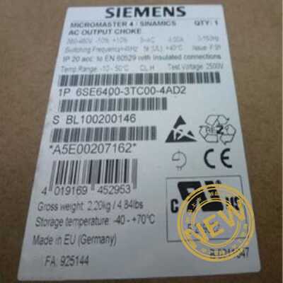议价全推荐6SE6400-3TC03-8DD0西门子G120输出电抗器6SE64003TC03