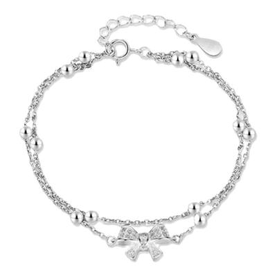 zeroline叠戴蝴蝶手链女