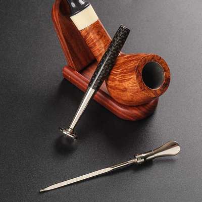 8deco烟斗压棒凹勺镂花防熄火三合一手工烟斗压烟器通针刮刀配件