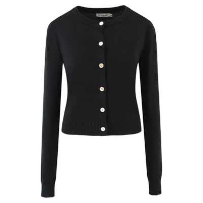 Lovedeath黑色针织开衫毛衣外套