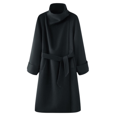 澳大利亚进口羊毛毛呢外套女