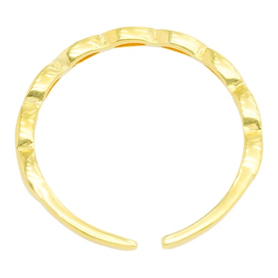 18k金菱光开口戒指女款轻奢小众