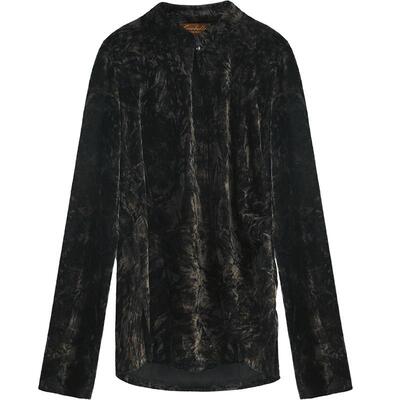 COCOBELLA扎染丝绒长袖衬衫