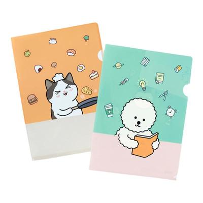 韩国正品PP资料袋半透明A4文件夹