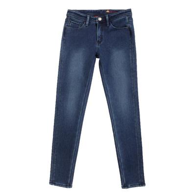 第五街秋冬加绒显瘦小脚牛仔裤