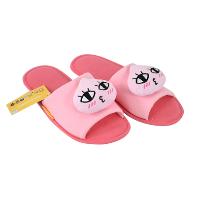 屁桃卡通防滑居家毛拖鞋