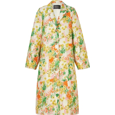 【季末折扣】Stine Goya 女秋冬金属感提花针织大衣外套