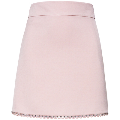 OBEG欧碧倩 高定系列 春极简气质花边优雅包臀半身裙10423502