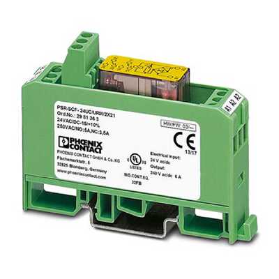 议价现货菲尼克斯PSR-SCF- 24UC/URM/2X21耦合继电器 2981363全新