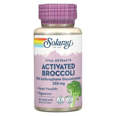 Solaray活化西兰花籽提取物心力机体抵御帮助健康代谢膳食补充剂