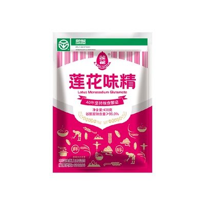 莲花无盐小袋包装味精400g