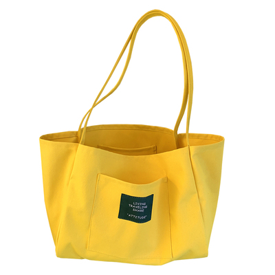 大容量韩风单肩帆布包