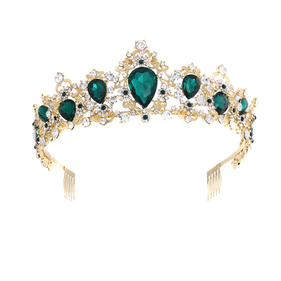 欧式高贵风结婚金色皇冠礼服配饰