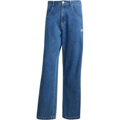 Adidas/阿迪达斯正品三叶草男士复古运动休闲牛仔长裤JC6234