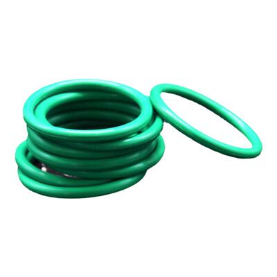 绿色FKM氟胶O型圈外径16-100*线径5mm耐高温密封防水胶圈密封件