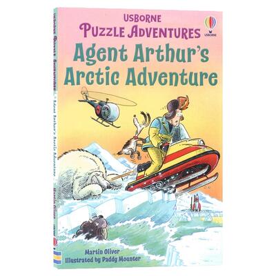 Usborne Agent Arthur's Arctic Adventure 特工亚瑟的北极冒险 全彩漫画风格插图 冒险和解谜 青少年课外读物 英文原版进口图书