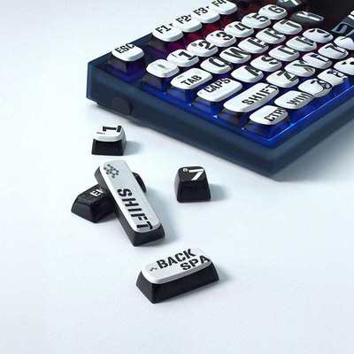 潮玩客白言诳语四透pbt材质五面热升华wooting创意键帽原厂高度