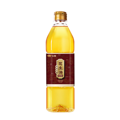 玉皇古法小榨花生油900ML
