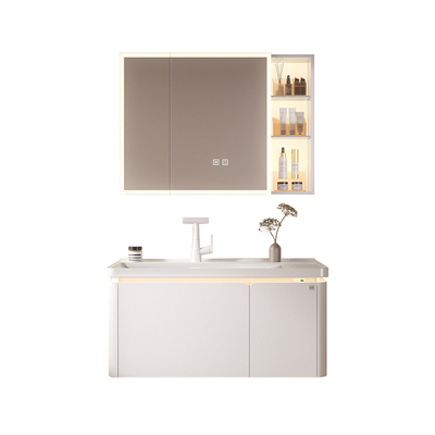 顾家家居奶油风浴室柜组合