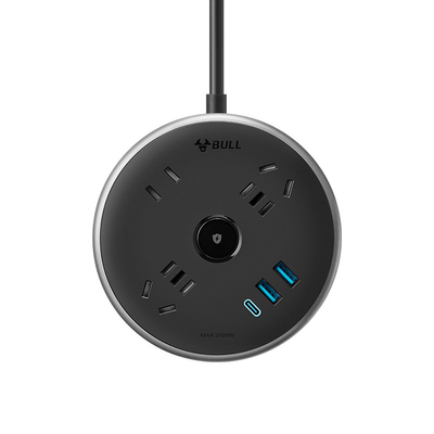 公牛圆形飞碟防雷抗电涌插座