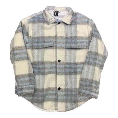 Travis Scott ts Cactus Jack shirt 长毛呢格子衬衫潮牌夹克外套