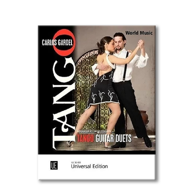 加德尔 卡洛斯探戈舞曲二重奏 两把吉他 维也纳UE原版乐谱书 Carlos Gardel Tango Guitar Duets for 2 guitars UE36483