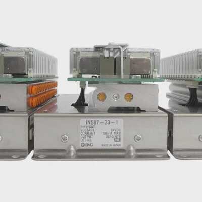 SMC IN587-33-1 32-Point EtherCAT Pneumatic Manifold Lot of 3