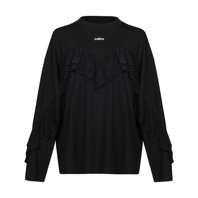 odbo长袖设计师潮牌拼接