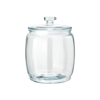 霜山大容量带盖玻璃米桶