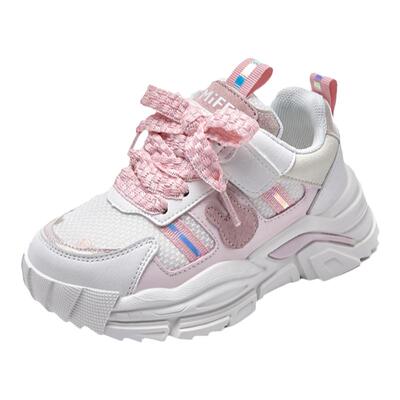MIFFY透气休闲儿童粉色运动鞋