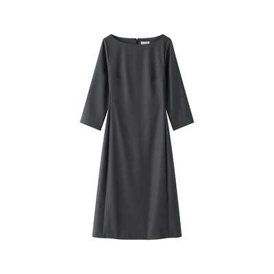 50%可机洗羊毛瑞秋通勤连衣裙