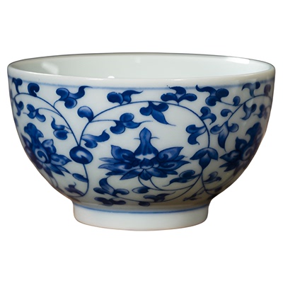 带手柄茶杯釉下彩青花瓷加厚陶瓷