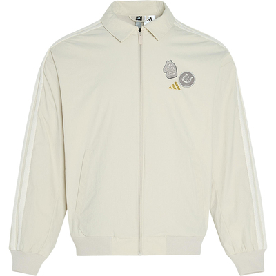 Adidas/阿迪达斯正品2025冬季款男士翻领梭织休闲外套KE4058