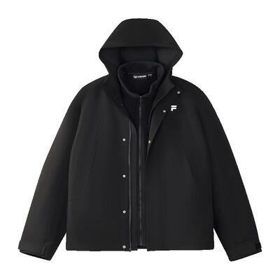 FILA FUSION斐乐官方潮牌情侣款梭织上衣两件套宽松外套