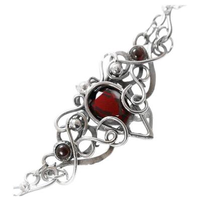缠绕石榴石哥特式精灵手链
