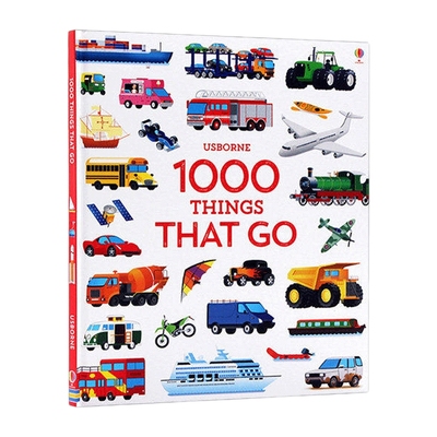 英文原版绘本 1000 Things That Go 1000种交通工具 精装大开本 精装 儿童启蒙认知书 英文版 进口英语原版书籍