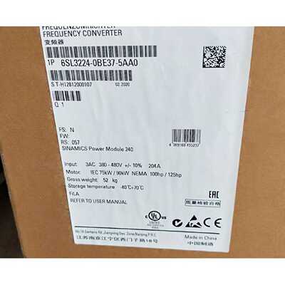 议价6SL32101SB110AA0OAAOS120变频器PM340功率模块0.12千瓦适用
