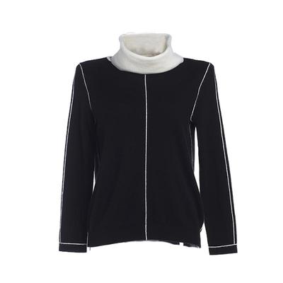 乔万尼商场新款黑色欧洲站羊毛衫