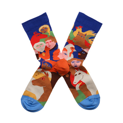 BonneMaison法国进口中筒袜