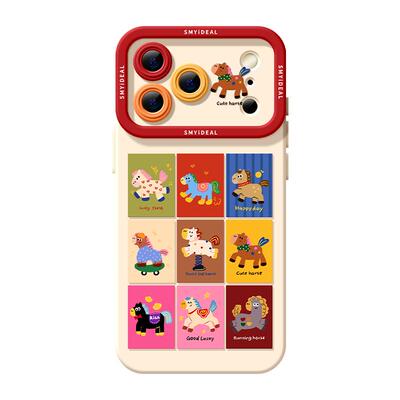 适用苹果17手机壳女款iphone16pro保护套13mini全包14防摔11/12/xs软外壳7plus硅胶8高级15马se新年九宫格max