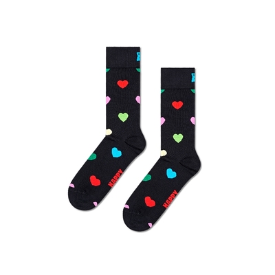 【2025新品】Happy Socks潮牌经典爱心波点袜子个性多巴胺中筒袜