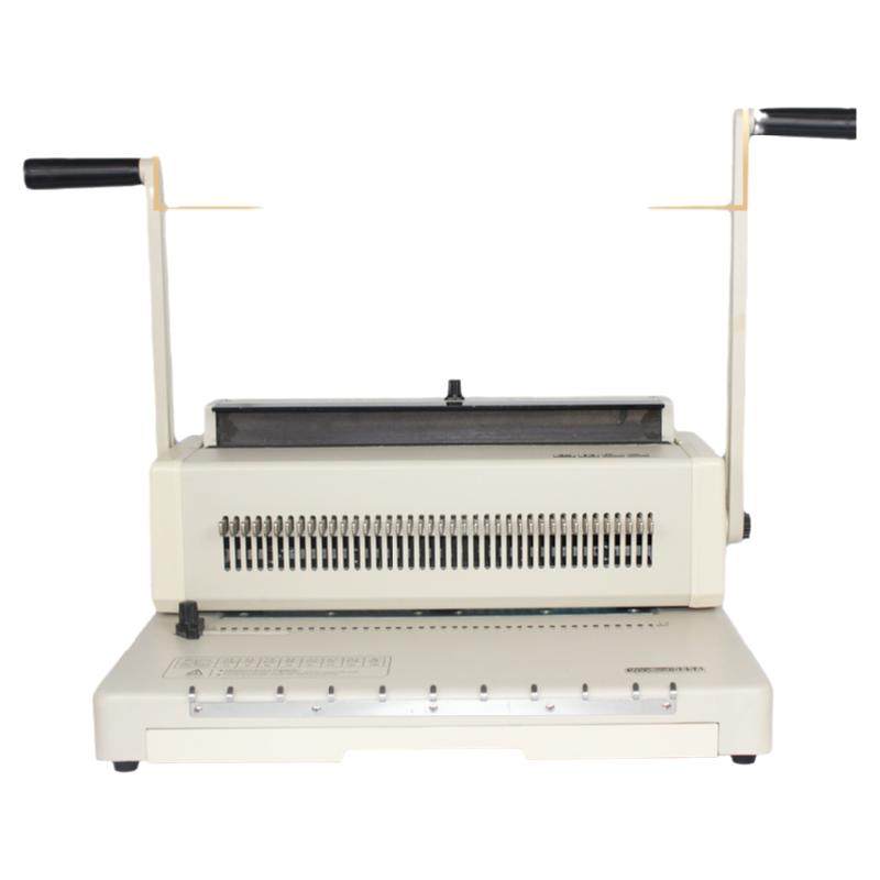 易申w25A台历铁圈装订机 40孔活页铁圈打孔机 2:1加厚双线圈手工打孔装订机方孔台历挂历压圈装订打孔机装线_虎窝淘