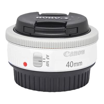 全新佳能EF40mm2.8STM白色镜头