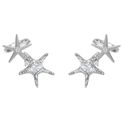 KITSH海星耳钉耳骨夹女百搭高级